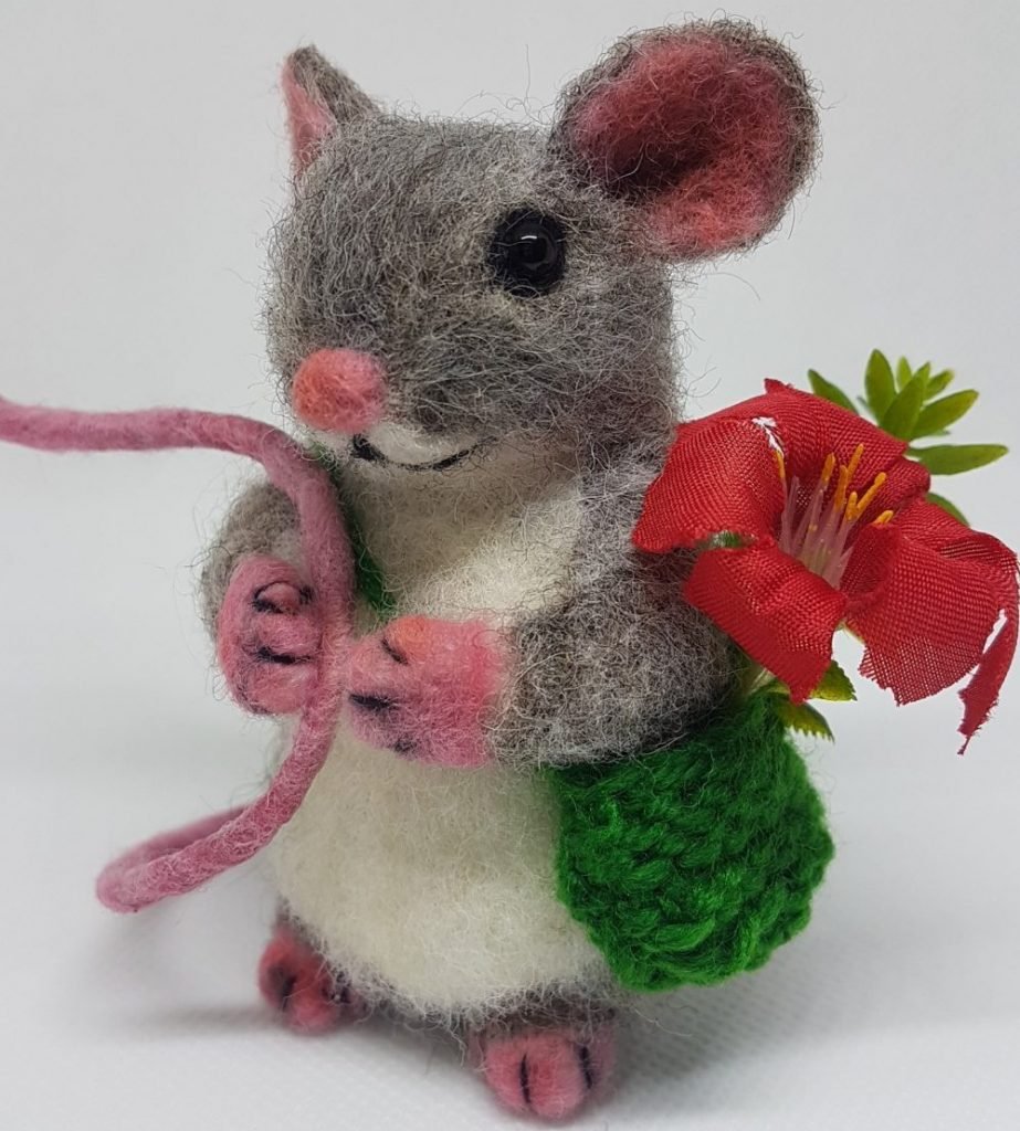 Cute Needle Felted Mouse | Needle Felted Animals