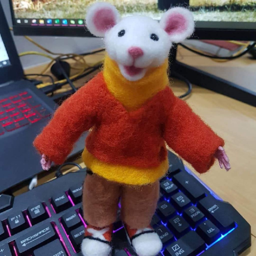 Needle Felted Hamster, Wool Felted Mouse | Animal Lover Gift