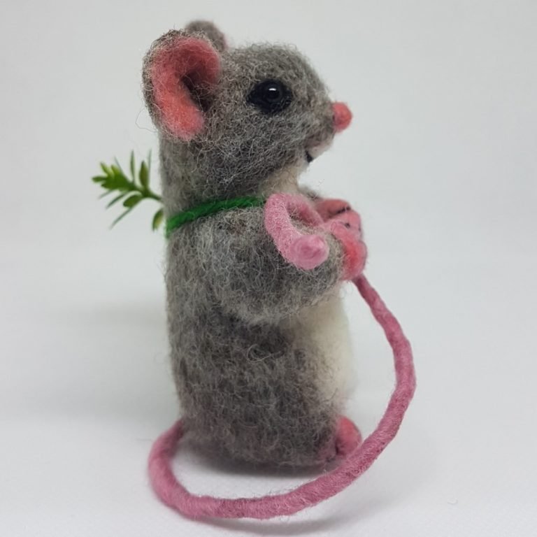 Cute Needle Felted Mouse | Needle Felted Animals